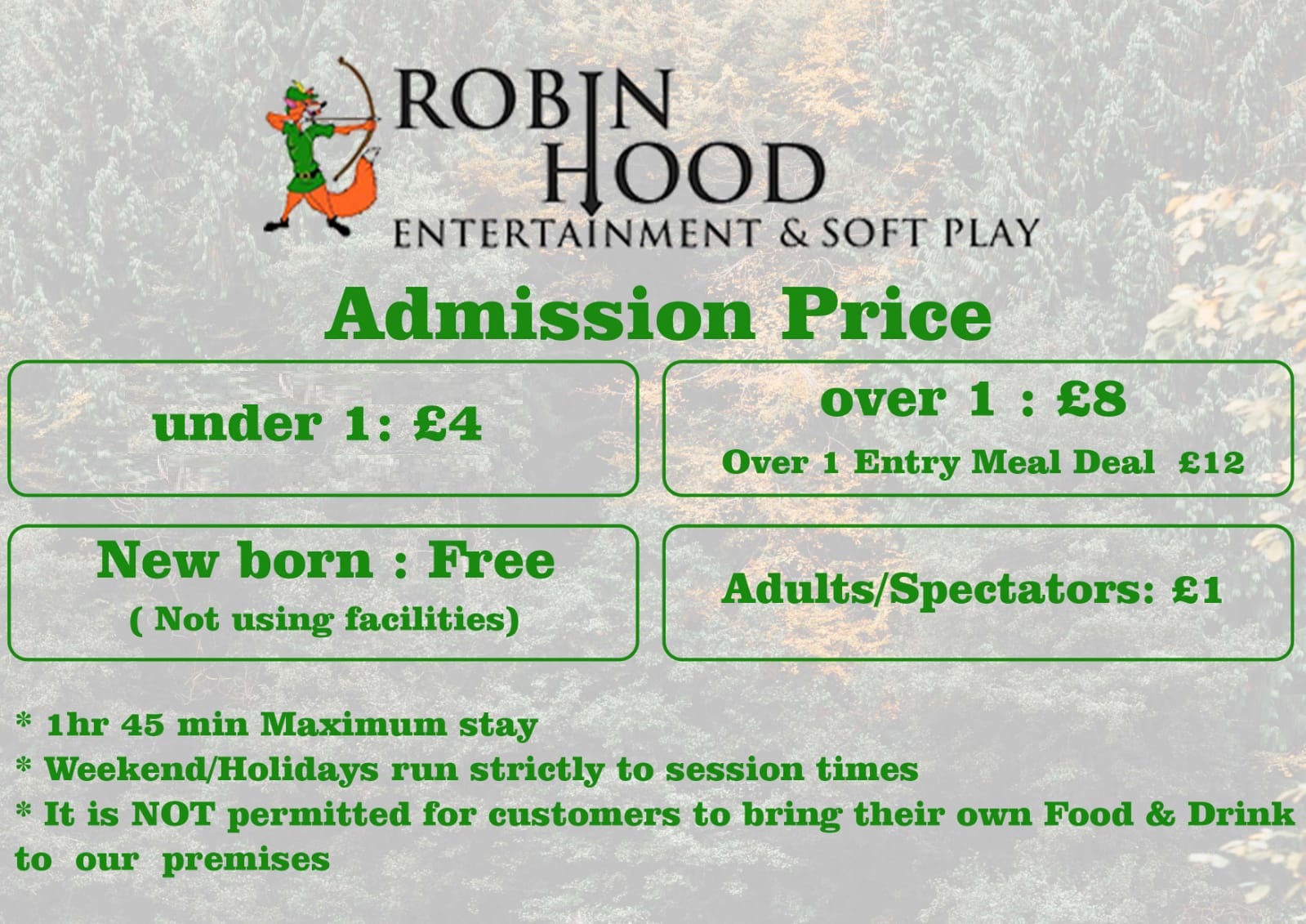 Admission - Robin Hood Entertainment