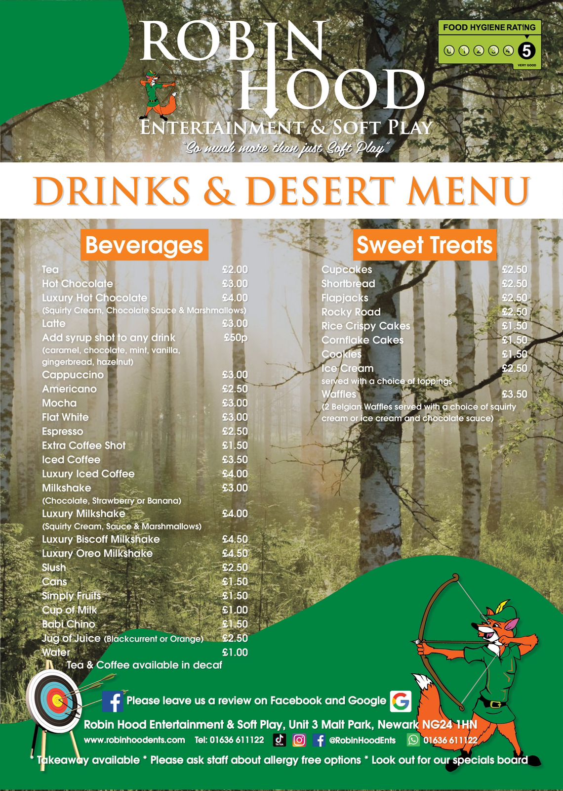 Robin Hood Cafe - Robin Hood Entertainment